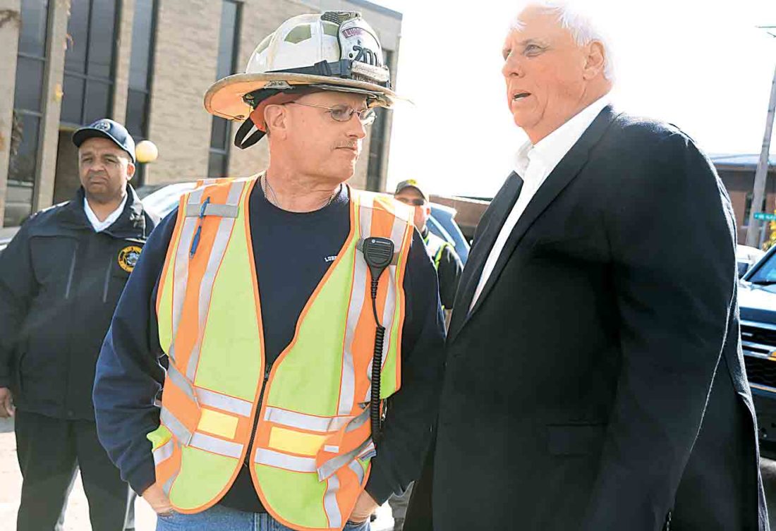 Gov. Justice tours site of fire at former Ames plant | News, Sports ...